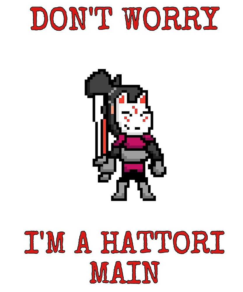 "Brawlhalla Hattori Pixel Art" by HolyCrabfish | Redbubble