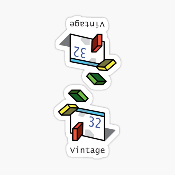 "Microsoft Visual Basic 6 Icon - Vintage 2 Stickers" Sticker by ...