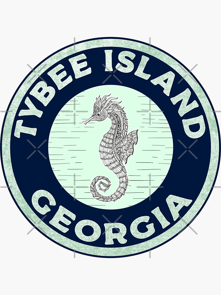 "Tybee Island Georgia Savannah Beach" Sticker for Sale by TravelTime ...