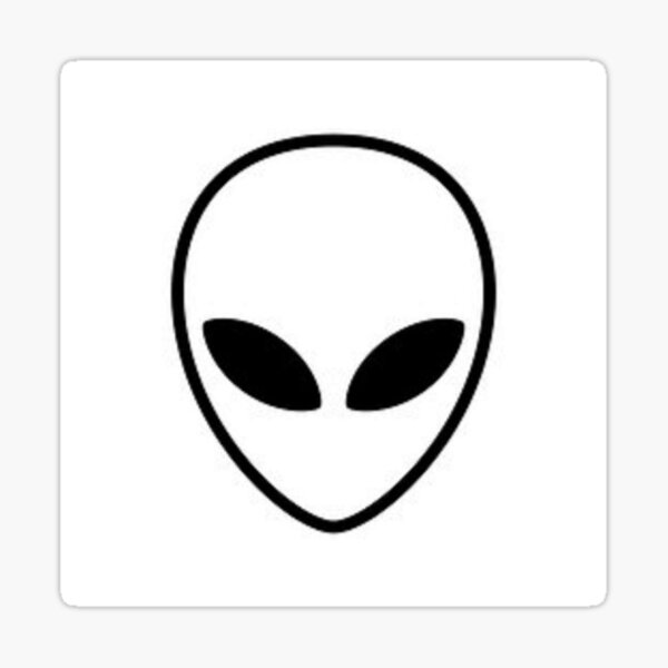"Alien Head" Sticker for Sale by phantastique | Redbubble