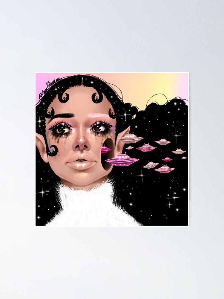 "Sad Alien Babe" Poster by Moonlitequeen | Redbubble