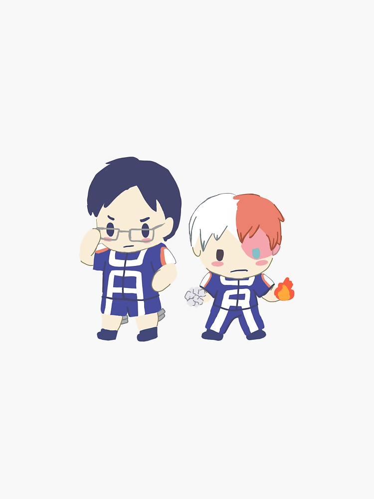 "Iida & todoroki" Sticker by strawbebehmod | Redbubble