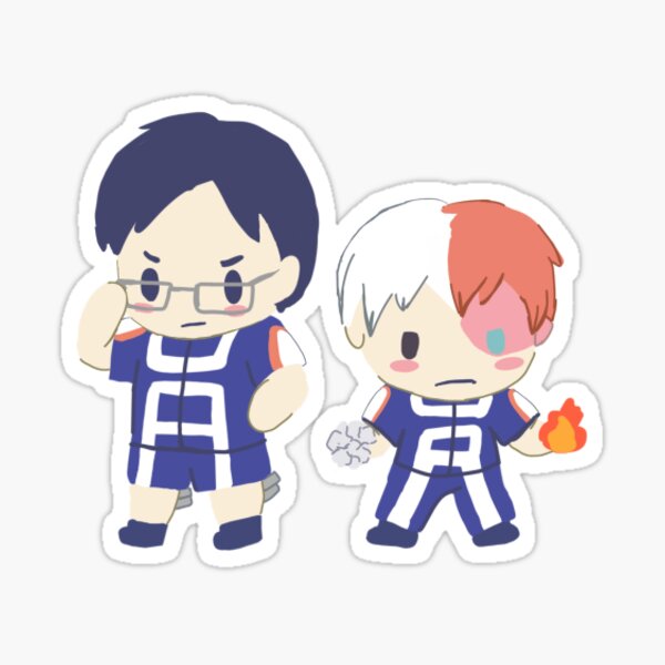"Iida & todoroki" Sticker by strawbebehmod | Redbubble