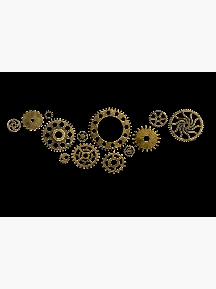 "Old cogs on a worn isolated background technology circuits machine ...