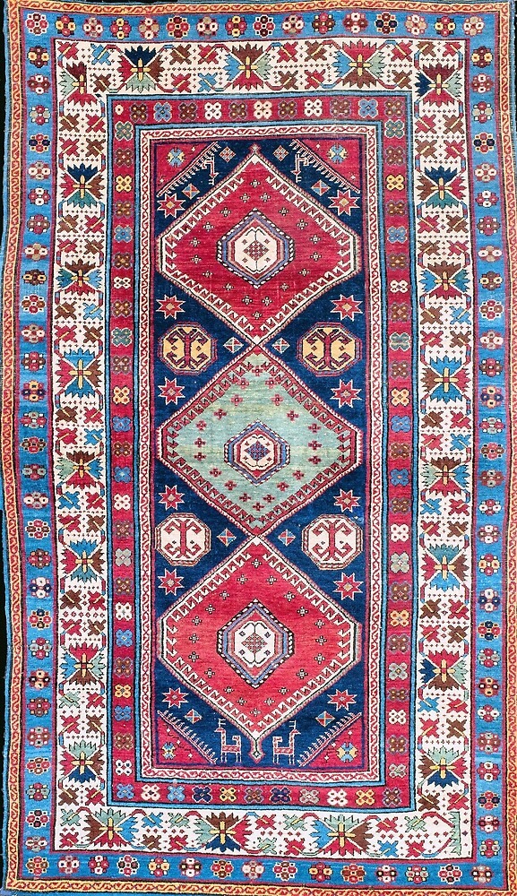 "Shirvan Caucasian Tribal Antique Rug" by Vicky Brago-Mitchell® | Redbubble