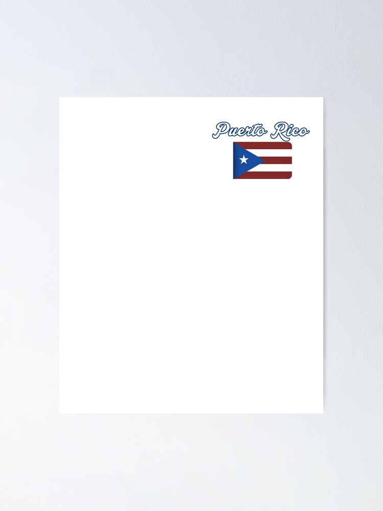 "Puerto Rico Flag Rounded Edges by ASJ" Poster by raxan | Redbubble