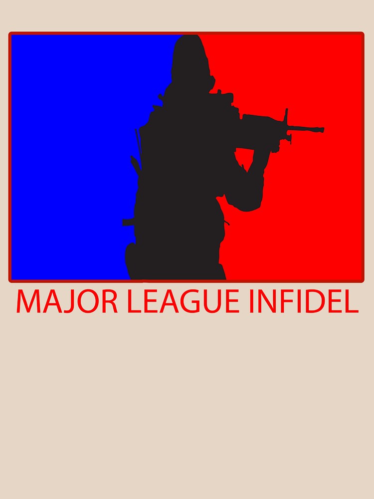 "Major League Infidel" Essential T-Shirt for Sale by NemesisGear ...
