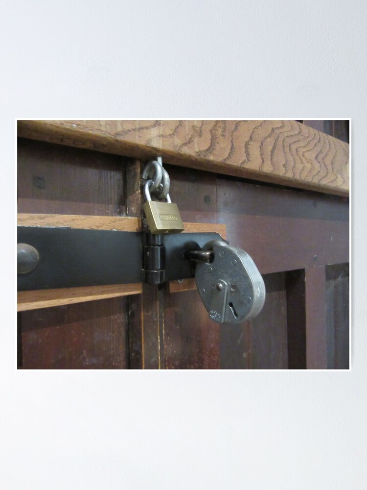 "Extra Security (Padlocks)" Poster for Sale by lezvee | Redbubble