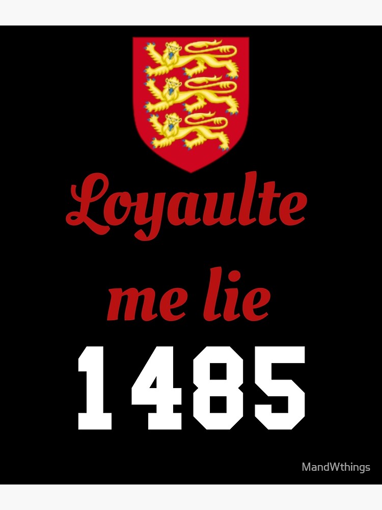 "King Richard III Motto design with Plantagenet Arms" Poster by ...