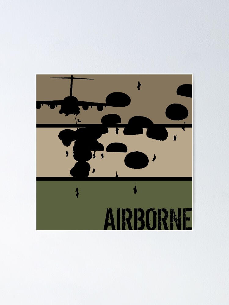 "Airborne Jump" Poster for Sale by MilitaryCandA | Redbubble