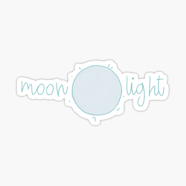"Moonlight" Sticker by FloresPop | Redbubble