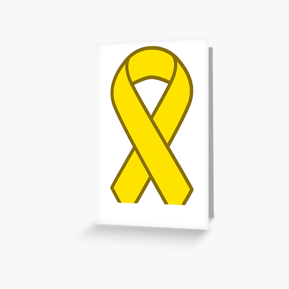 "Childhood Cancer Ribbon" Greeting Card for Sale by lilim | Redbubble