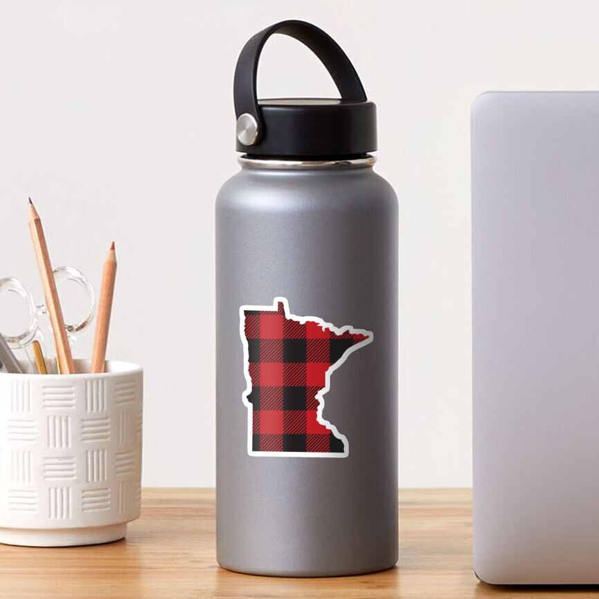 "Minnesota Flannel Plaid MN State Design" Sticker for Sale by ...