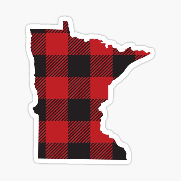 "Minnesota Flannel Plaid MN State Design" Sticker for Sale by ...