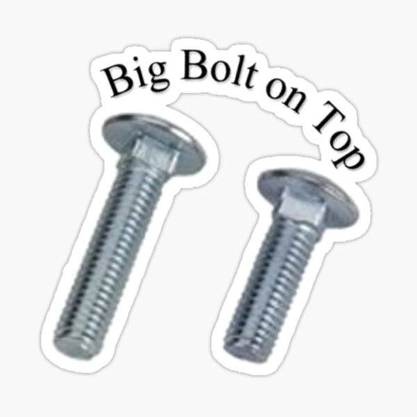 "Big Bolt on Top" Sticker for Sale by fixma | Redbubble
