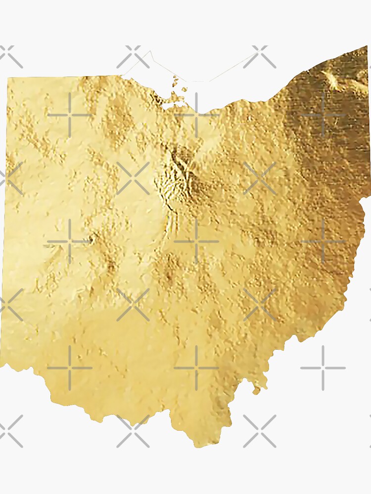 "ohio gold outline" Sticker for Sale by kamrynharris18 | Redbubble