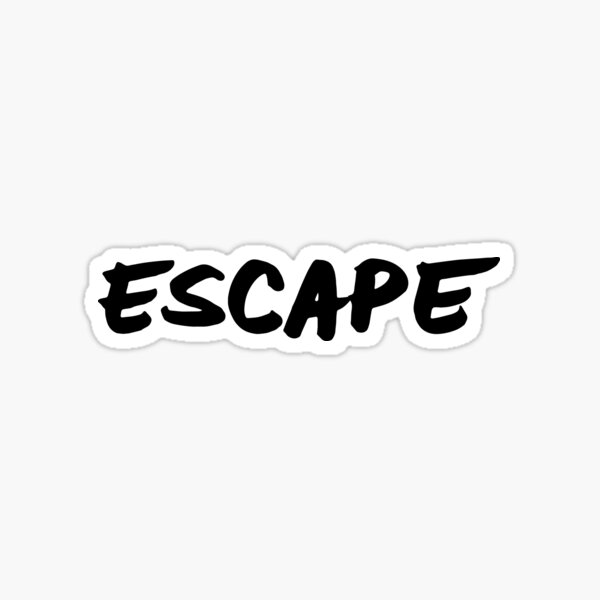 "Escape" Sticker for Sale by JaneWayfarer | Redbubble