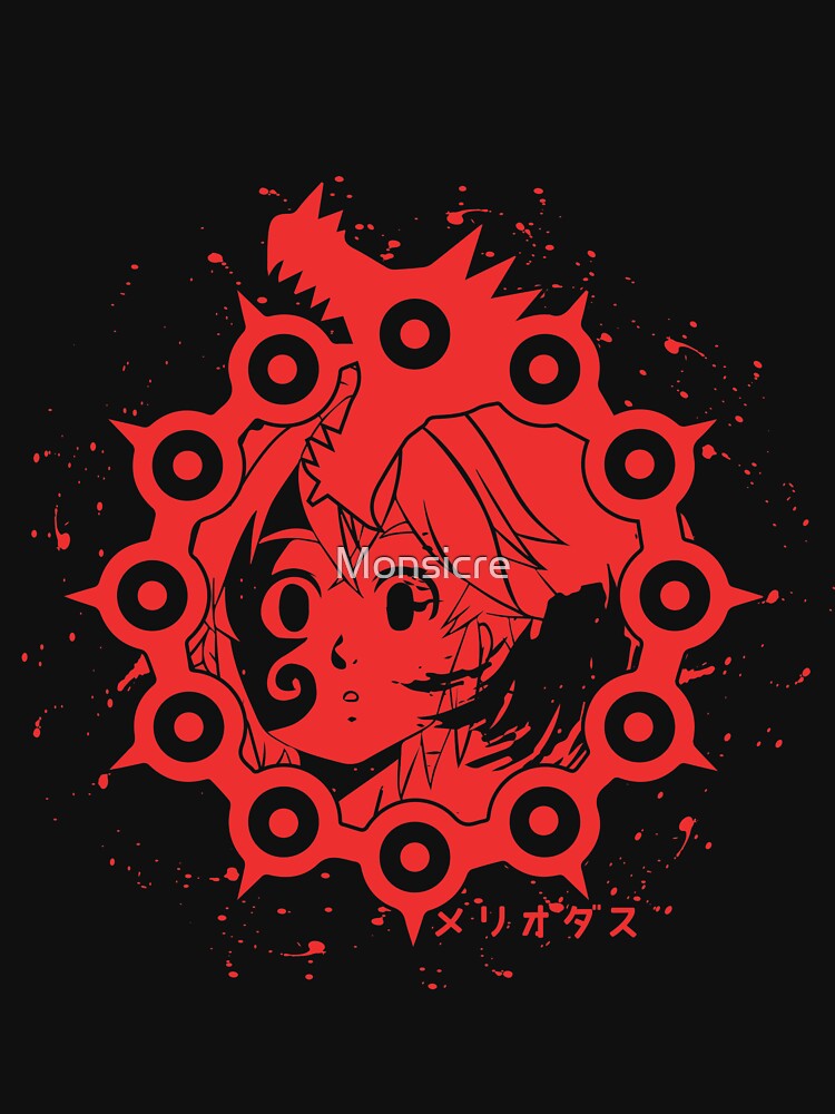"7 Deadly Sins Wrath Meliodas" T-shirt for Sale by Monsicre | Redbubble ...