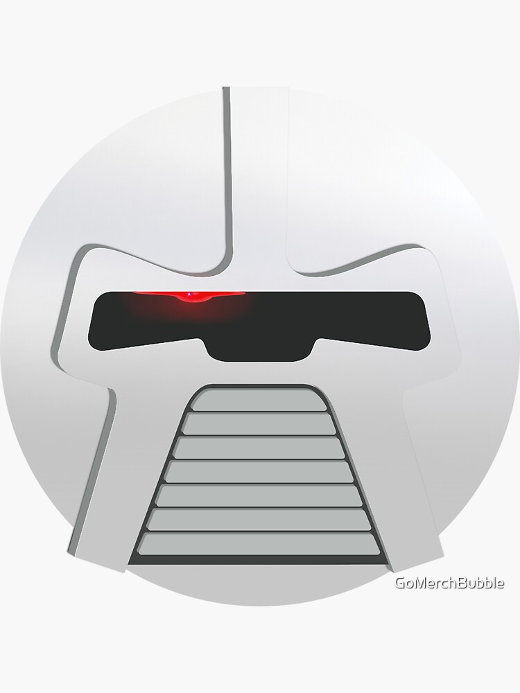 "Cylon Helmet" Sticker for Sale by GoMerchBubble | Redbubble