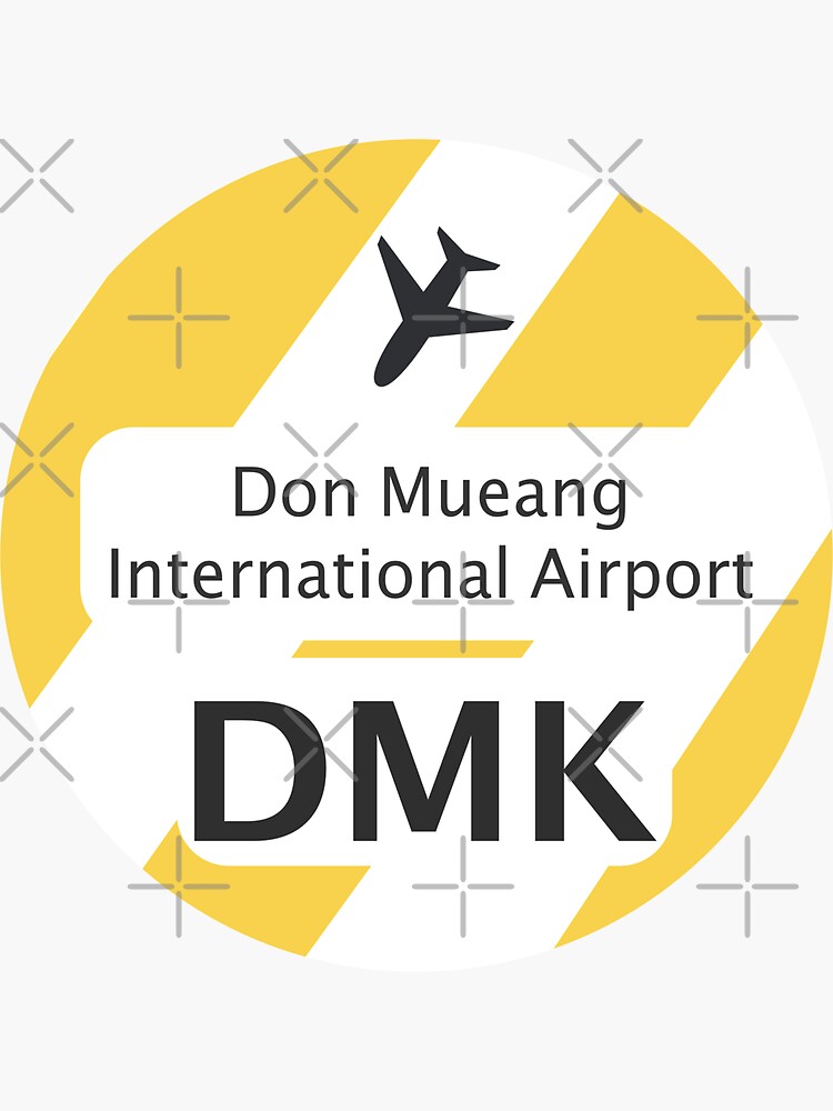 "DMK, Airport in Bangkok, Thailand." Sticker for Sale by Aviators ...