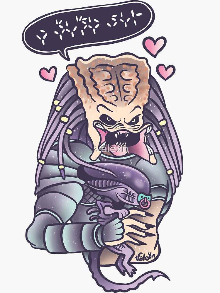 "Predator's Pet" Sticker by valexn | Redbubble