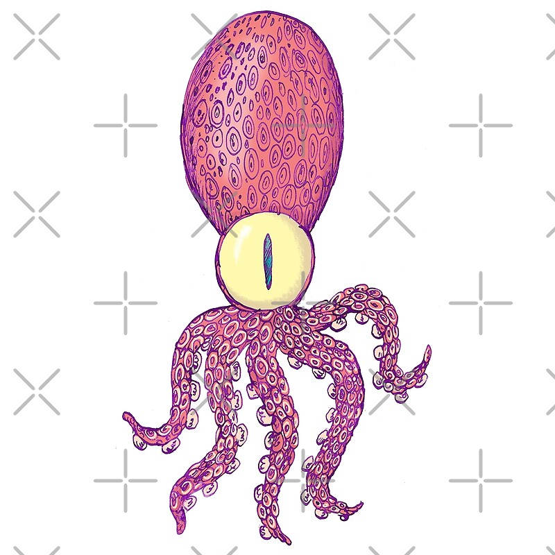 "Octopus with big eye" by duxpavlic | Redbubble