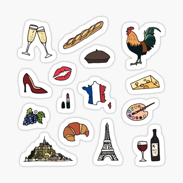 "French pattern" Sticker for Sale by lor4rt | Redbubble