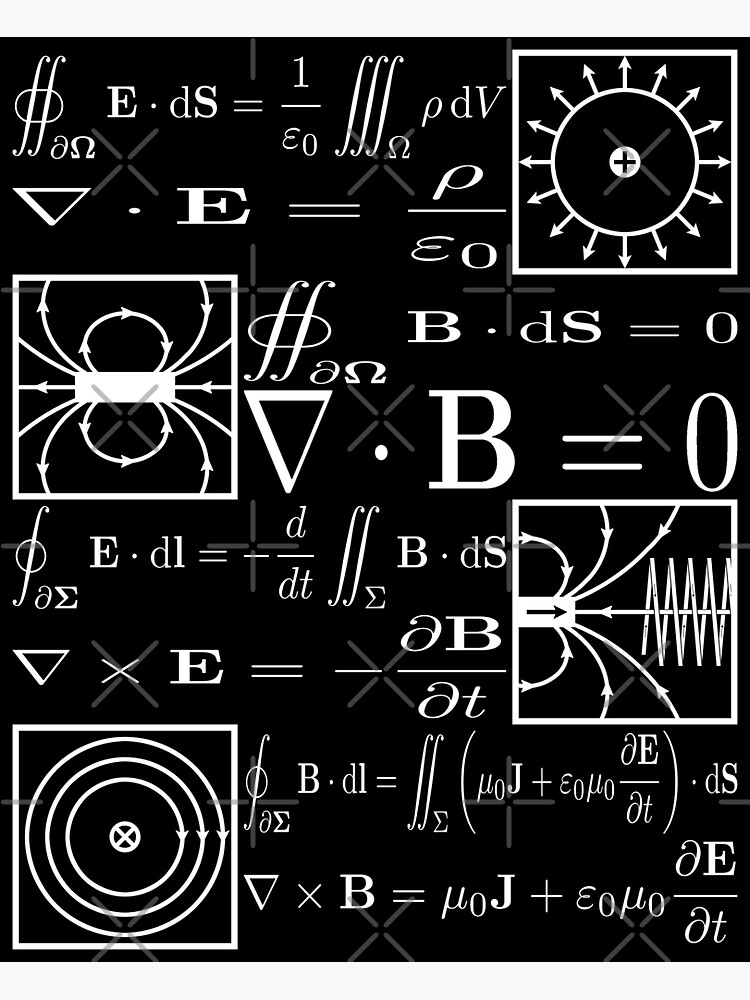 "Maxwell's Equations" Sticker for Sale by Feynman | Redbubble