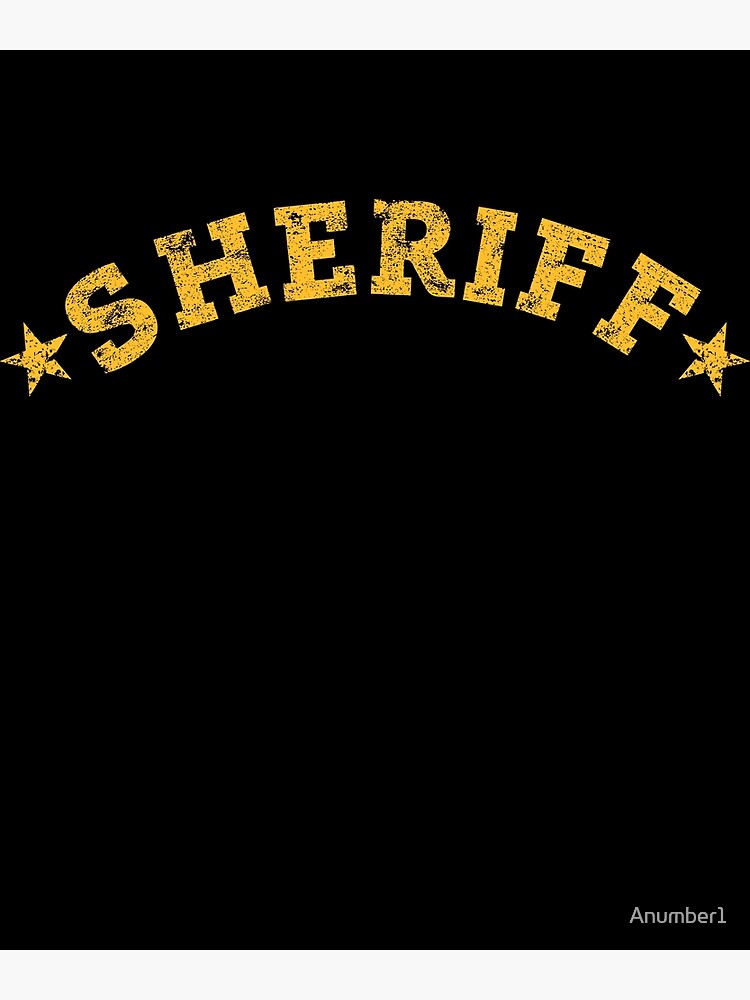 "Funny Halloween Sheriff Costume Shirt - Deputy Sheriff Tee" Poster for ...