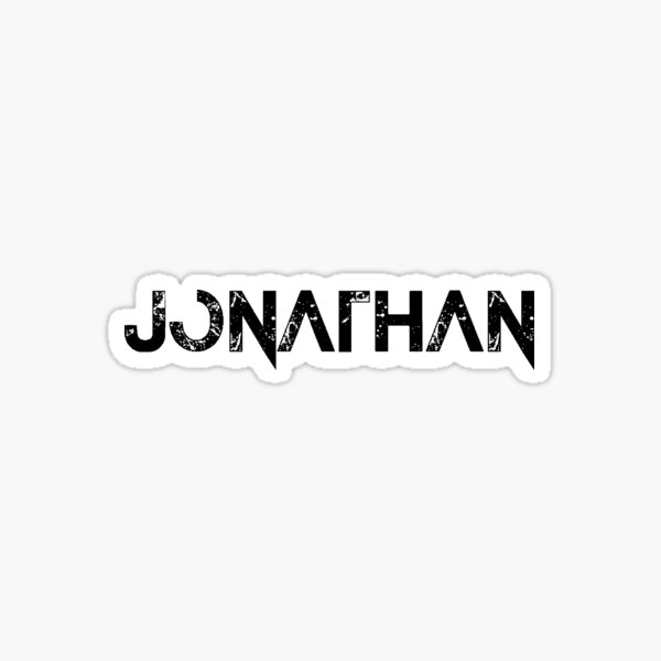 "Jonathan" Sticker by Shalomjoy | Redbubble