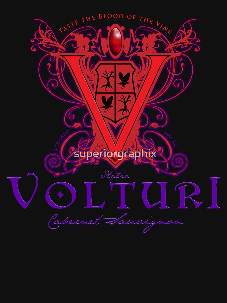 "Volturi Wine" T-shirt for Sale by superiorgraphix | Redbubble | wine t ...