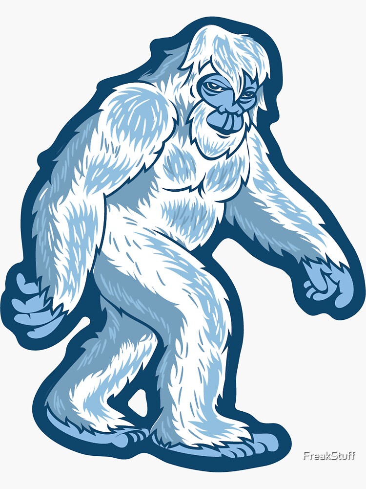 "Yeti Sticker" Sticker for Sale by FreakStuff | Redbubble