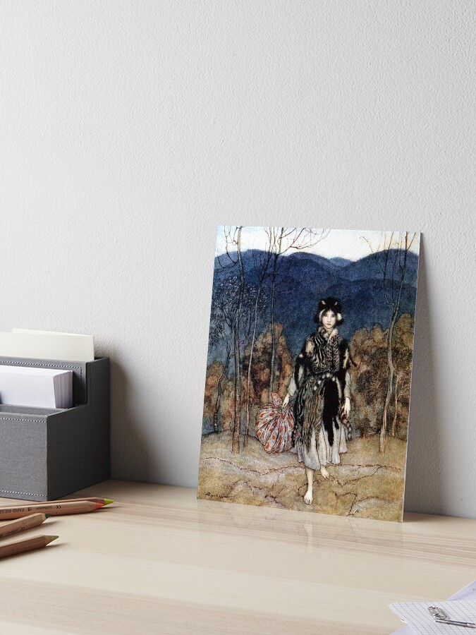 "Cat-skin - Brothers Grimm - Arthur Rackham" Art Board Print for Sale ...