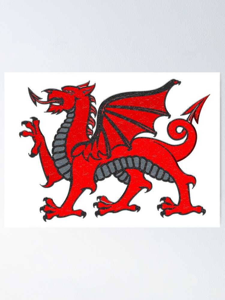 "Welsh Dragon" Poster for Sale by Buckwhite | Redbubble