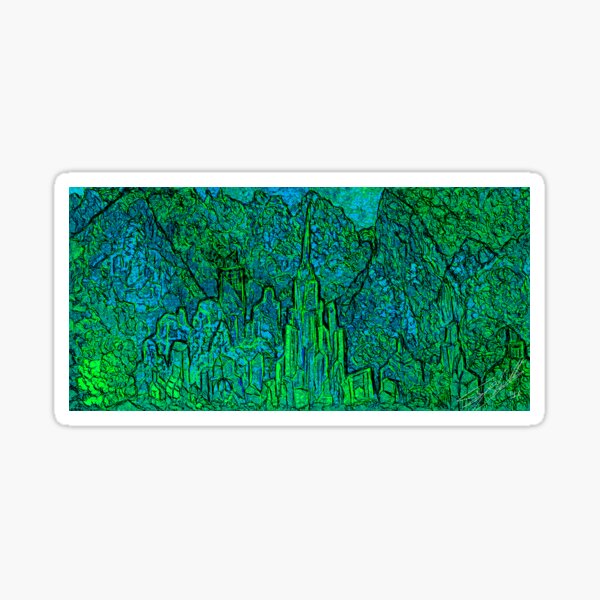 "Emerald City" Sticker for Sale by Typcarroll | Redbubble