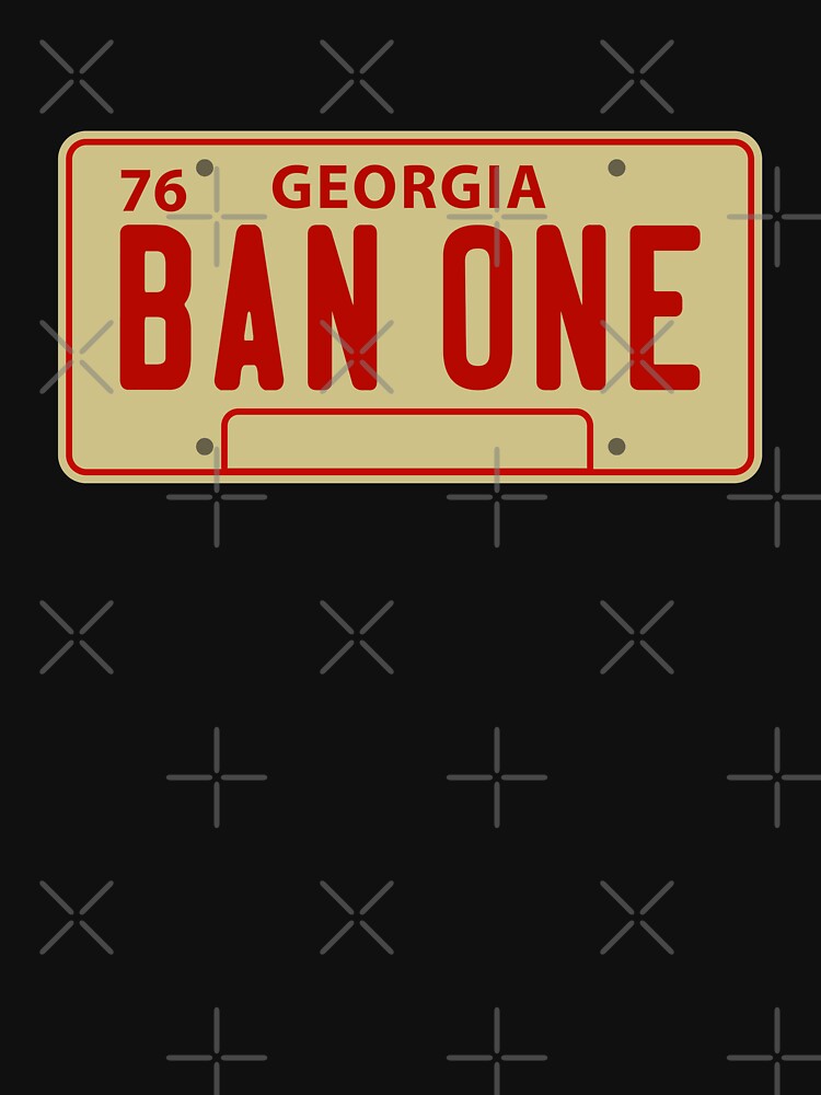 "BAN ONE Licence Plate" T-shirt for Sale by TheFlying6 | Redbubble ...