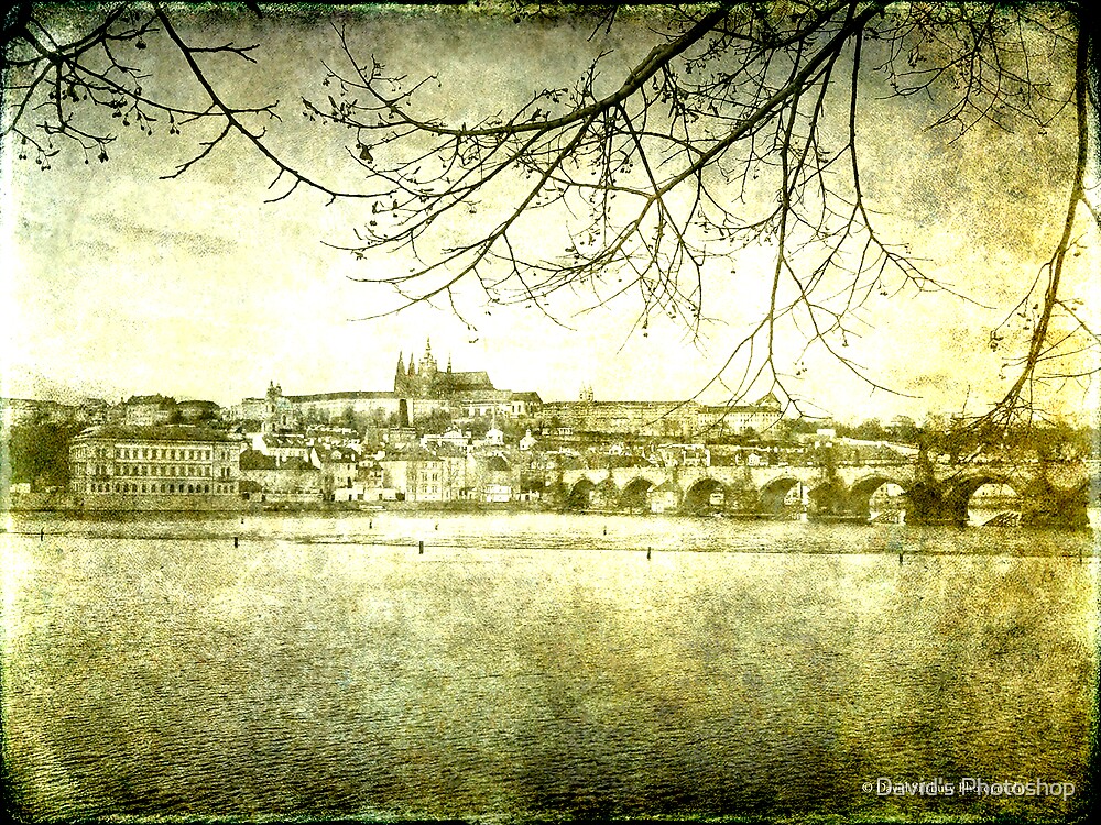 "Prague Castle & Charles Bridge, Prague" by David's Photoshop | Redbubble
