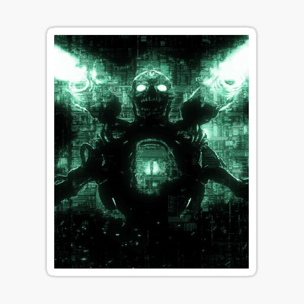 "Doom - Revenant - Glitch" Sticker by Visionyst | Redbubble