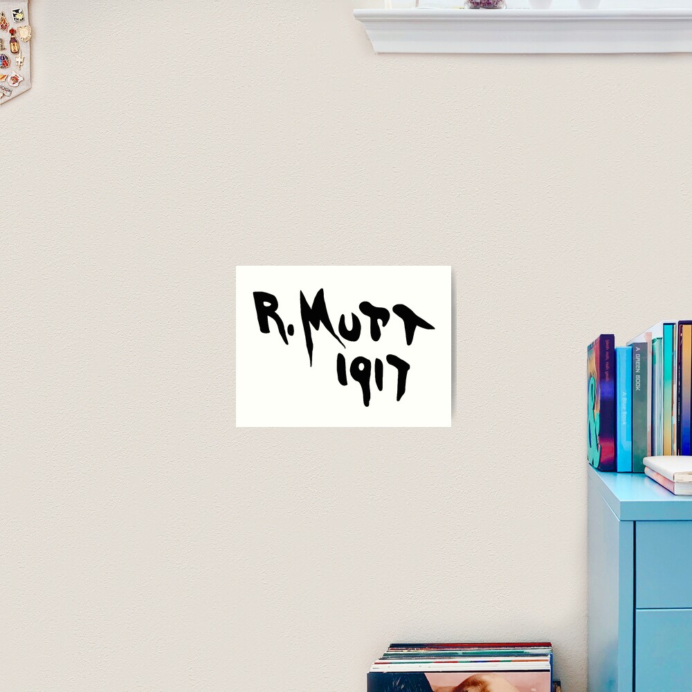 Lámina artística «R Mutt 1917, Marcel Duchamp» de opngoo | Redbubble