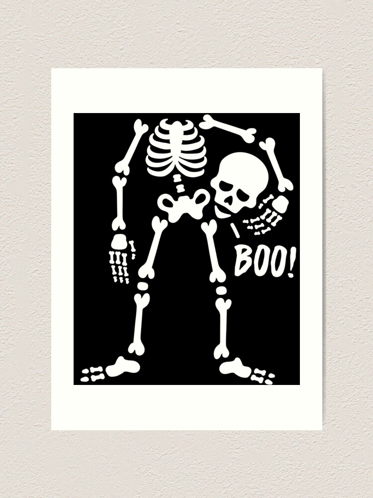 "Boo! Skeleton holding skull- Halloween funny beheaded trick or treat ...