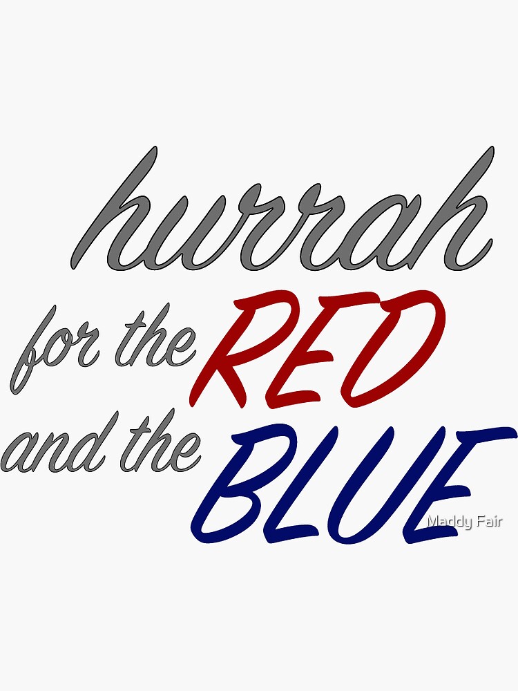 "Hurrah!" Sticker for Sale by maddyafair | Redbubble