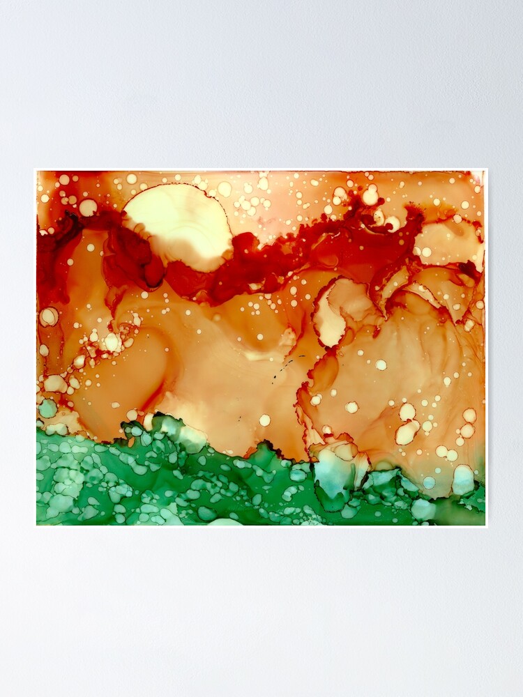 "Sun Splash Abstract Painting" Poster for Sale by laurabethlove | Redbubble