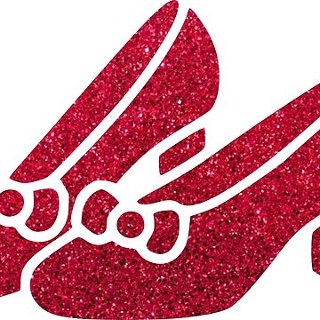 "Dorothy's Ruby Red Slippers" Sticker for Sale by Procraftinate | Redbubble