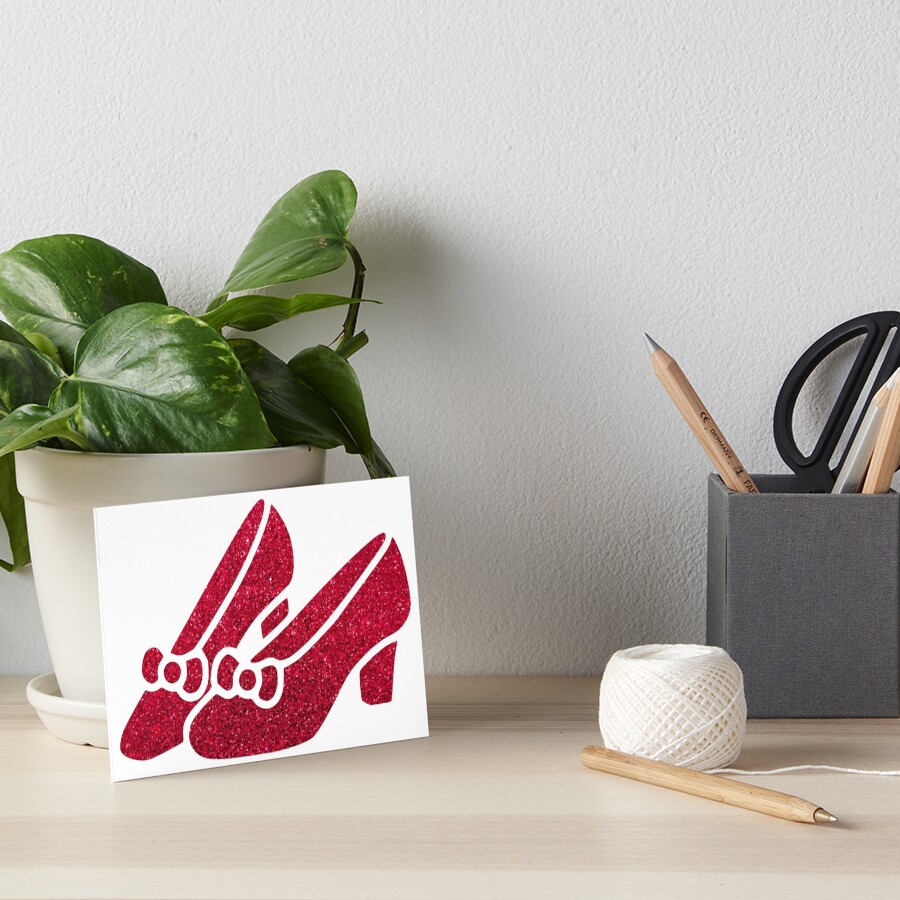 "Dorothy's Ruby Red Slippers" Art Board Print for Sale by Procraftinate ...