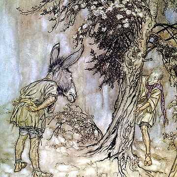 "Snout and Bottom - Midsummer Night's Dream - Arthur Rackham" Art Print ...