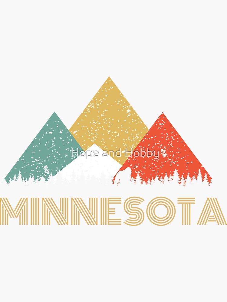 "Secret Sasquatch Hidden Retro Minnesota Hiding Bigfoot" Sticker for ...