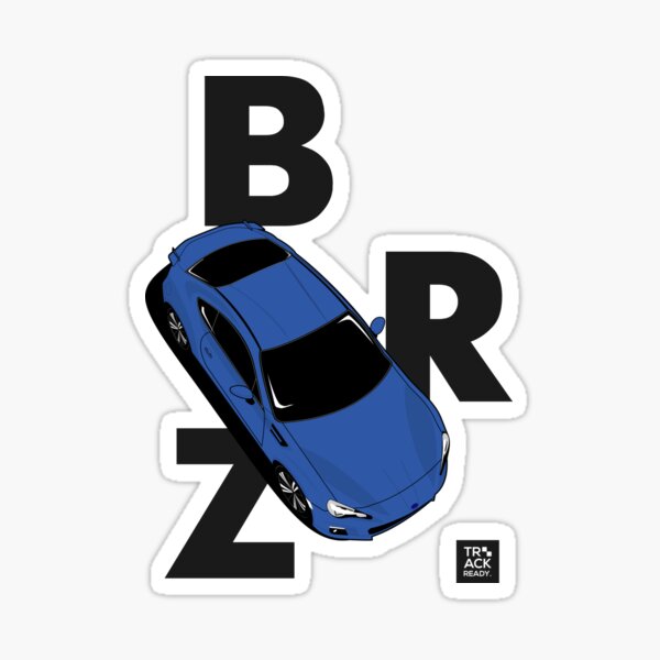 "BRZ | Black" Sticker for Sale by aero-mati | Redbubble