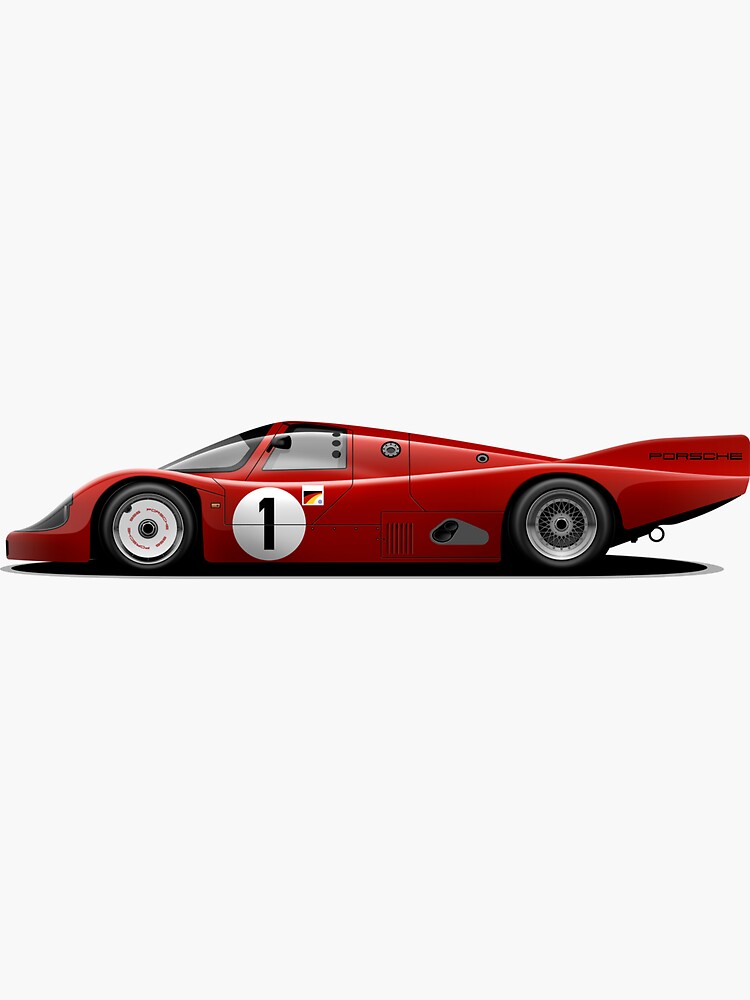 "Porsche 956" Sticker by akinamic | Redbubble