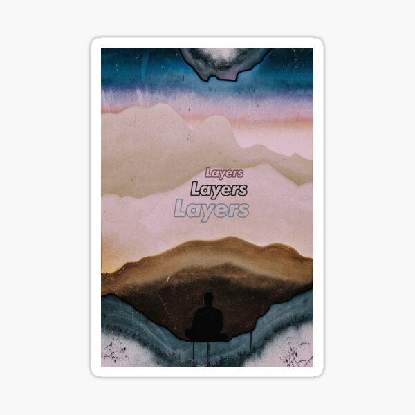 "Layers" Sticker for Sale by pelegbar | Redbubble