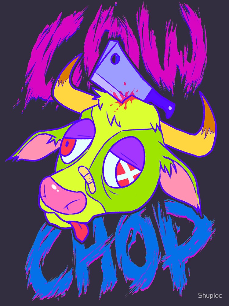 "Cow Chop" T-shirt for Sale by Shuploc | Redbubble | cow t-shirts ...